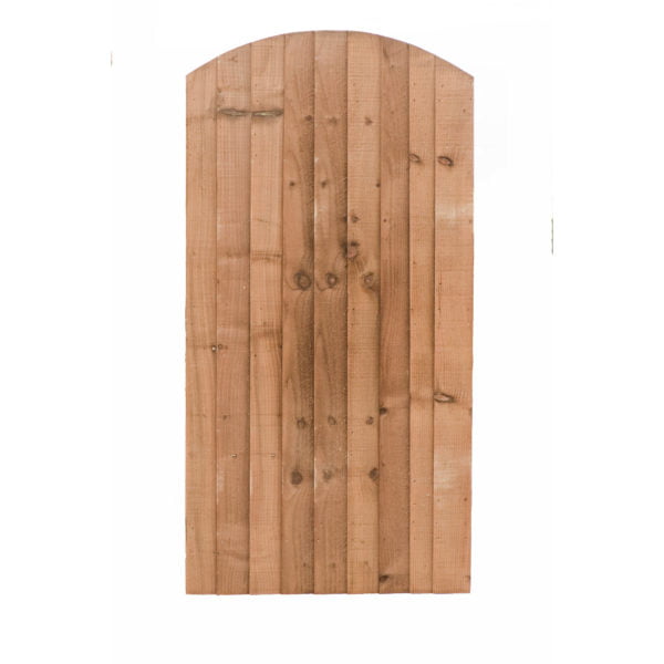 Framed Feather Edge Closeboard Gate - Dome top